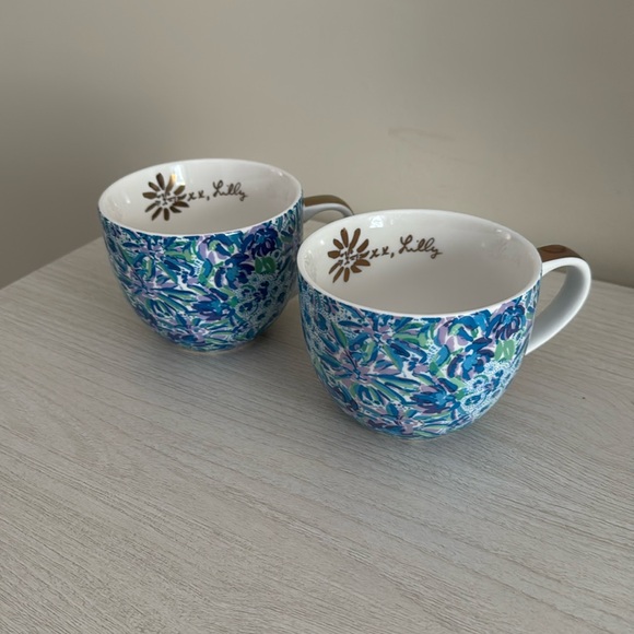 Lilly Pulitzer | Dining | Lilly Pulitzer Lion Around Floral Mug Set ...